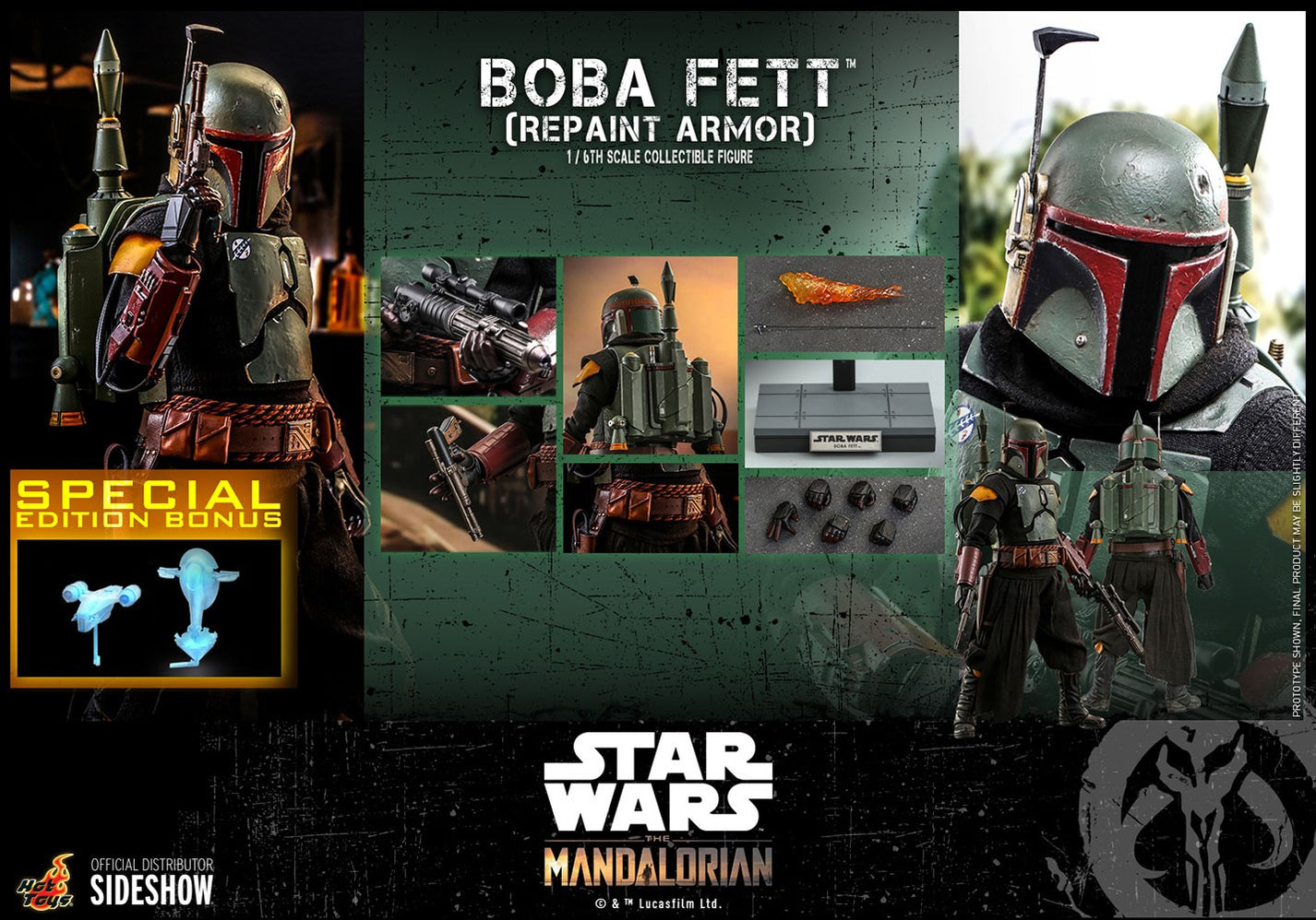 Hot Toys TMS055B The Mandalorian (Season 2) - 1/6th scale Boba Fett (R ...